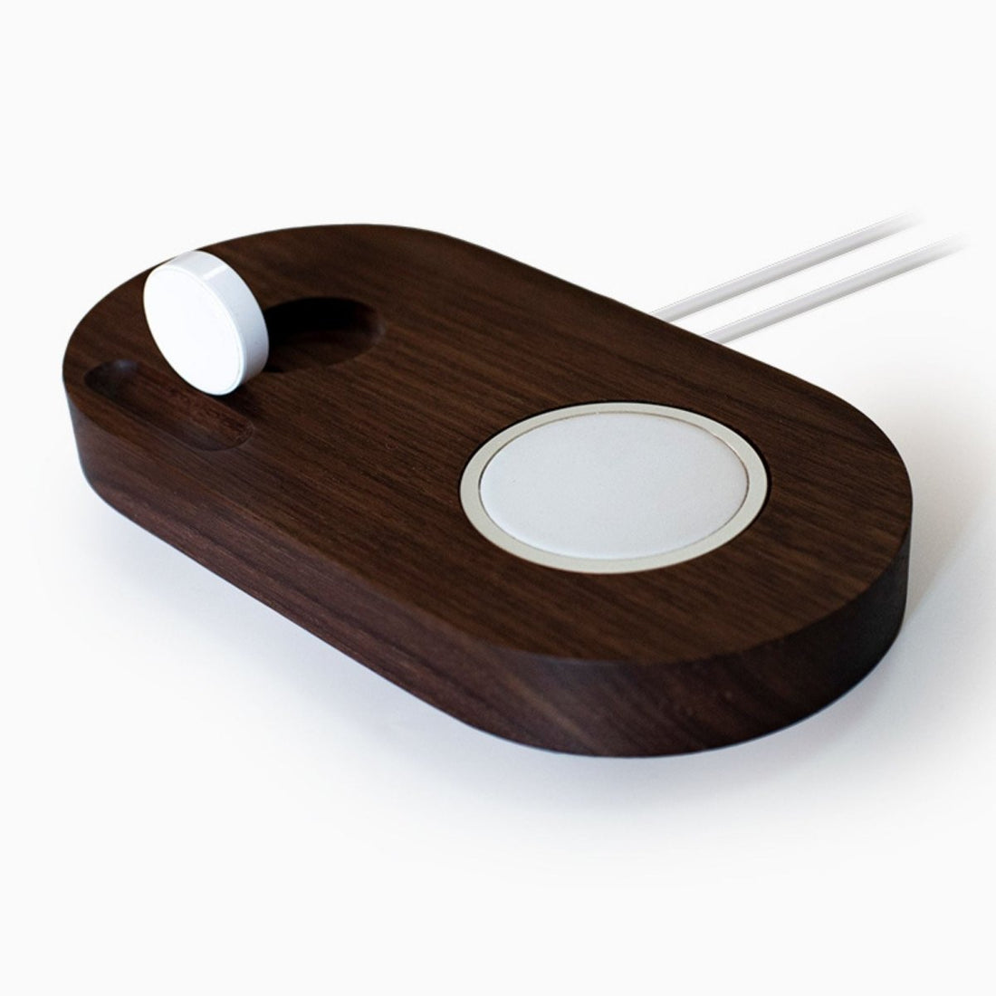 Wood 2 in 1 MagSafe Charger Station for iPhone & Apple Watch