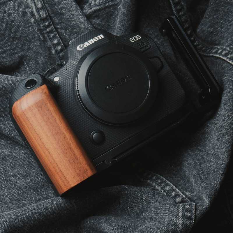 Exclusive Canon EOS R6 R5 R6 Mark2 Mark3 Hand Grip Real Wood