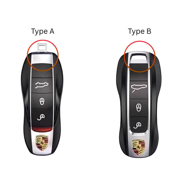 Premium Dark Ebony Sandalwood Porsche Key Fob Case | Handcrafted