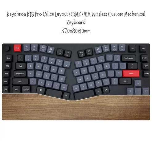 Wooden Wrist Rest for Alice Keyboard & Keychron Q/V/Pro ⌨️🔥