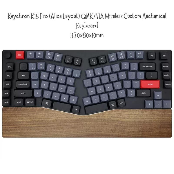 Wooden Wrist Rest for Alice Keyboard & Keychron Q/V/Pro ⌨️🔥