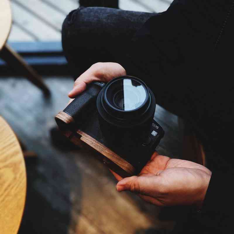 Handcrafted Wooden Grip Base Plate for Canon EOS R 🔥📷