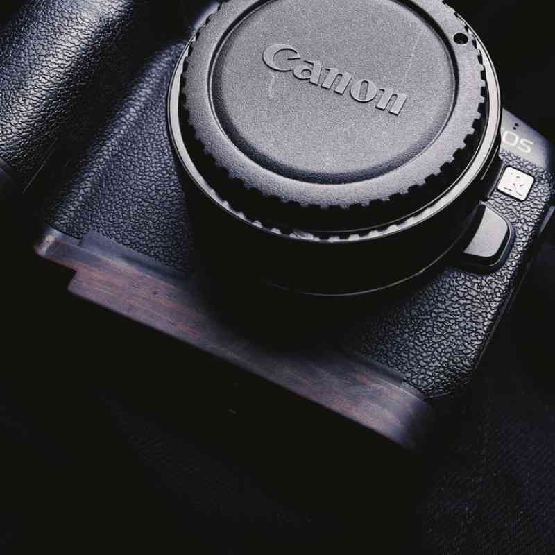 Handcrafted Wooden Grip Base Plate for Canon EOS R 🔥📷