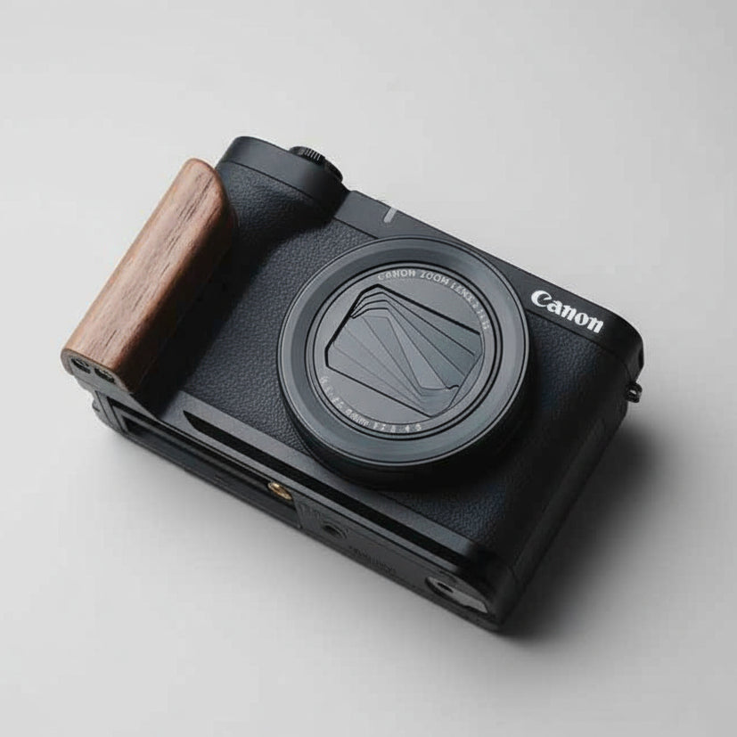 Canon V1 Wooden Hand Grip 🌟 Premium Wood Grip for PowerShot V1 🚚 Free ...