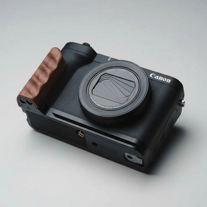Canon V1 Wooden Hand Grip 🌟 Premium Wood Grip for PowerShot V1 🚚 Free ...