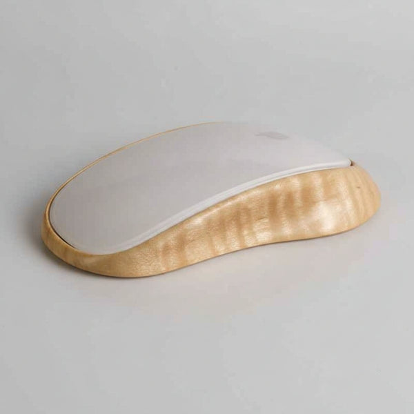 Ergonomic Apple Magic Mouse Base Tray Wood