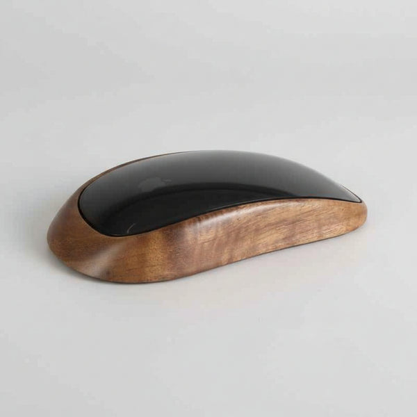 Ergonomic Apple Magic Mouse Base Tray Wood