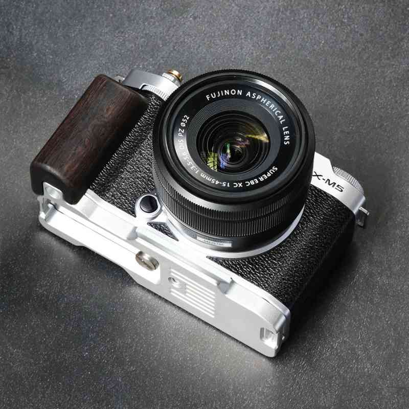 Extended Fuji XM5 X-M5 Grip Large Hand MS Design