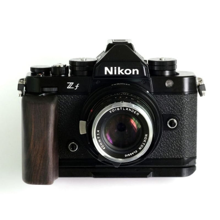 Extended Nikon ZF Grip For Large Hand 📷 Real Wood 🌲