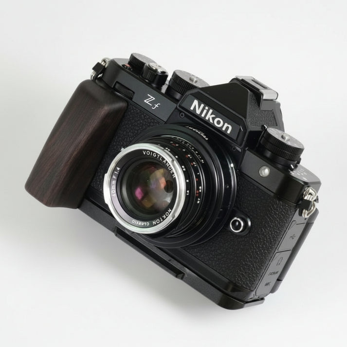 Extended Nikon ZF Grip For Large Hand 📷 Real Wood 🌲