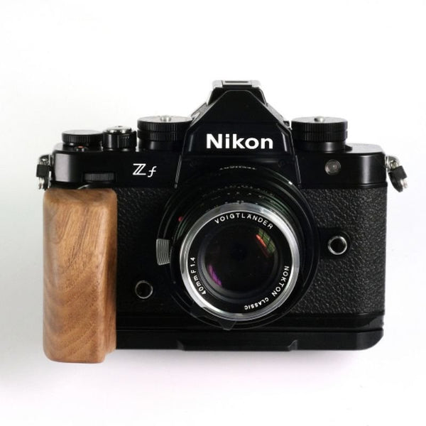 Extended Nikon ZF Grip For Large Hand 📷 Real Wood 🌲