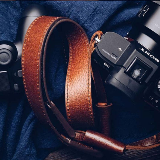 Extra Thick Leather Camera Strap for Durability and Comfort