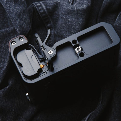 Fuji XS20 Hand Grip - Premium Wood & Aluminum Alloy Base