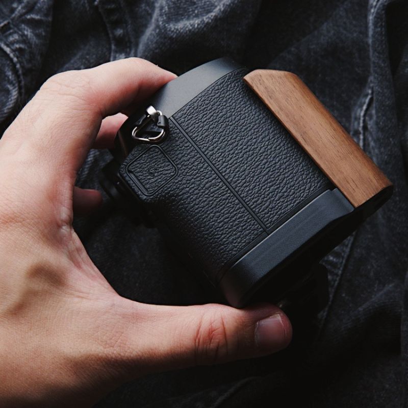 Fuji XS20 Hand Grip - Premium Wood & Aluminum Alloy Base