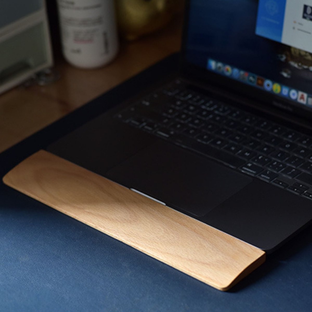 Wooden Palm Rest for MacBook Pro 13" Ergonomic Wrist Support