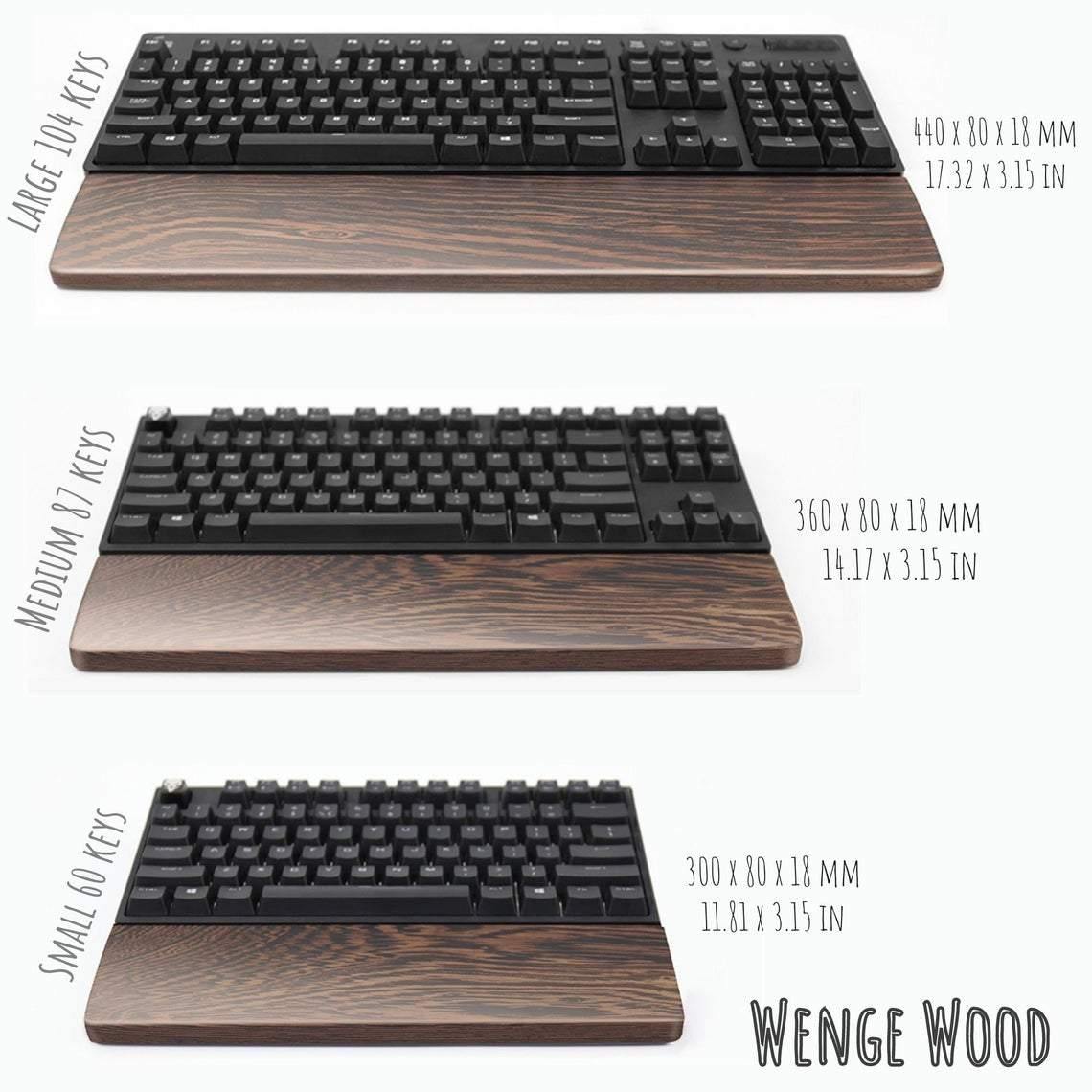 Wooden Keyboard Wrist Rest for Comfort and Support ⌨️