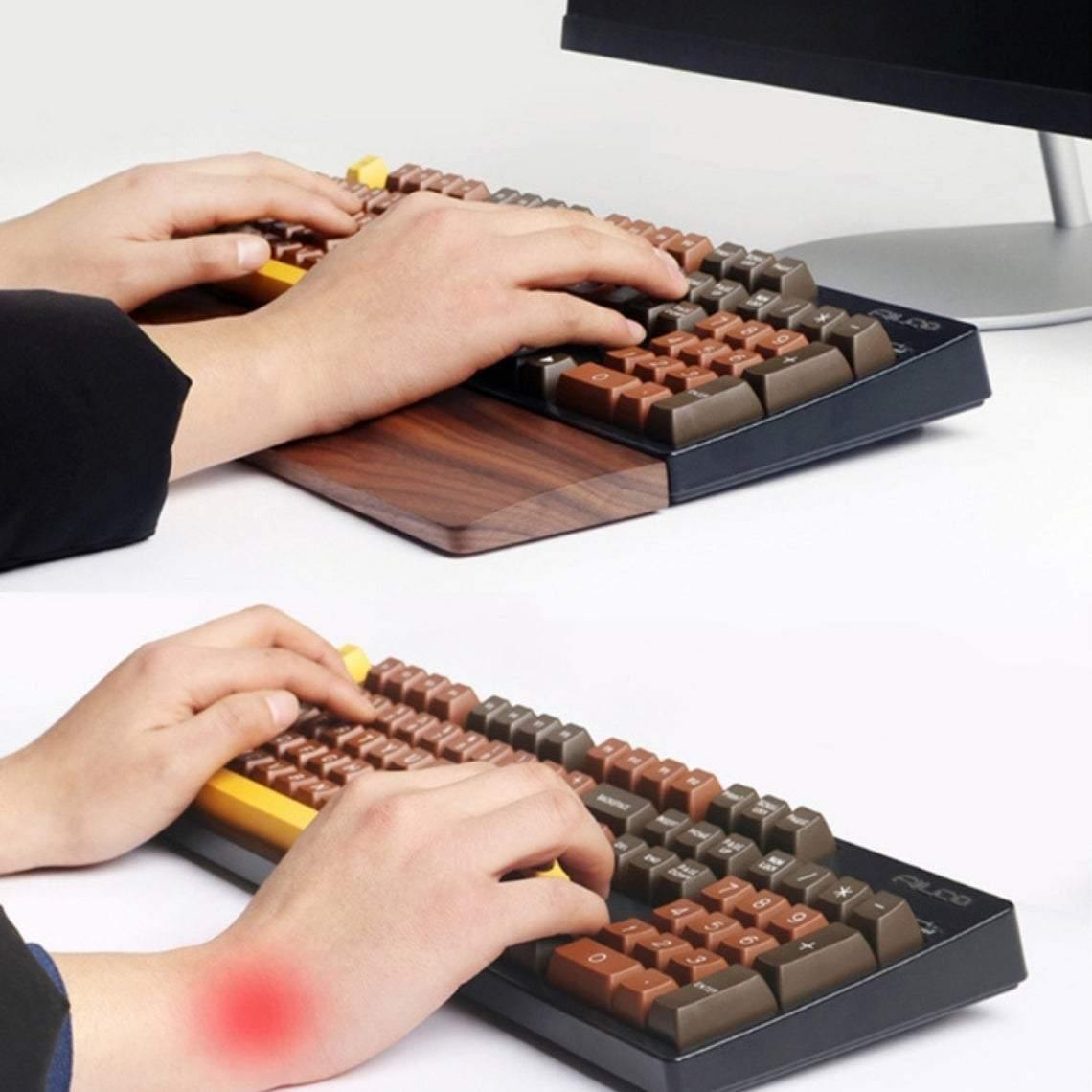 Wooden Keyboard Wrist Rest for Comfort and Support ⌨️