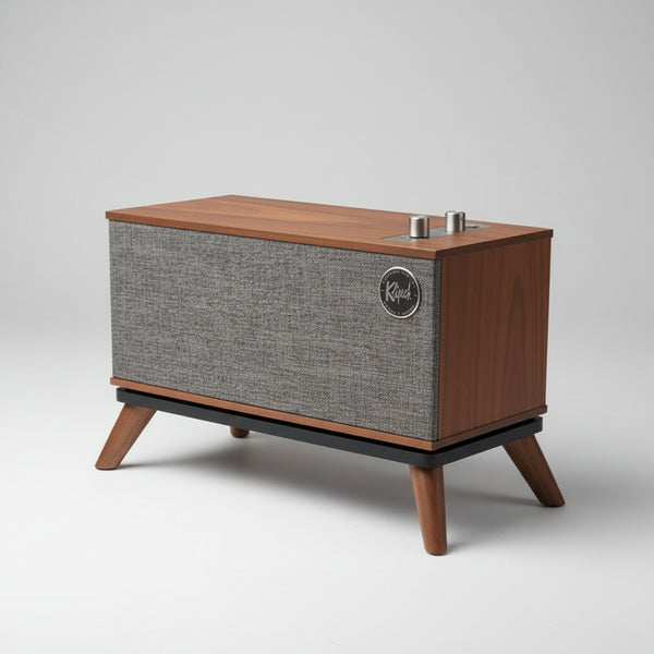 Klipsch Speaker Stand for Desk - Premium Walnut Construction