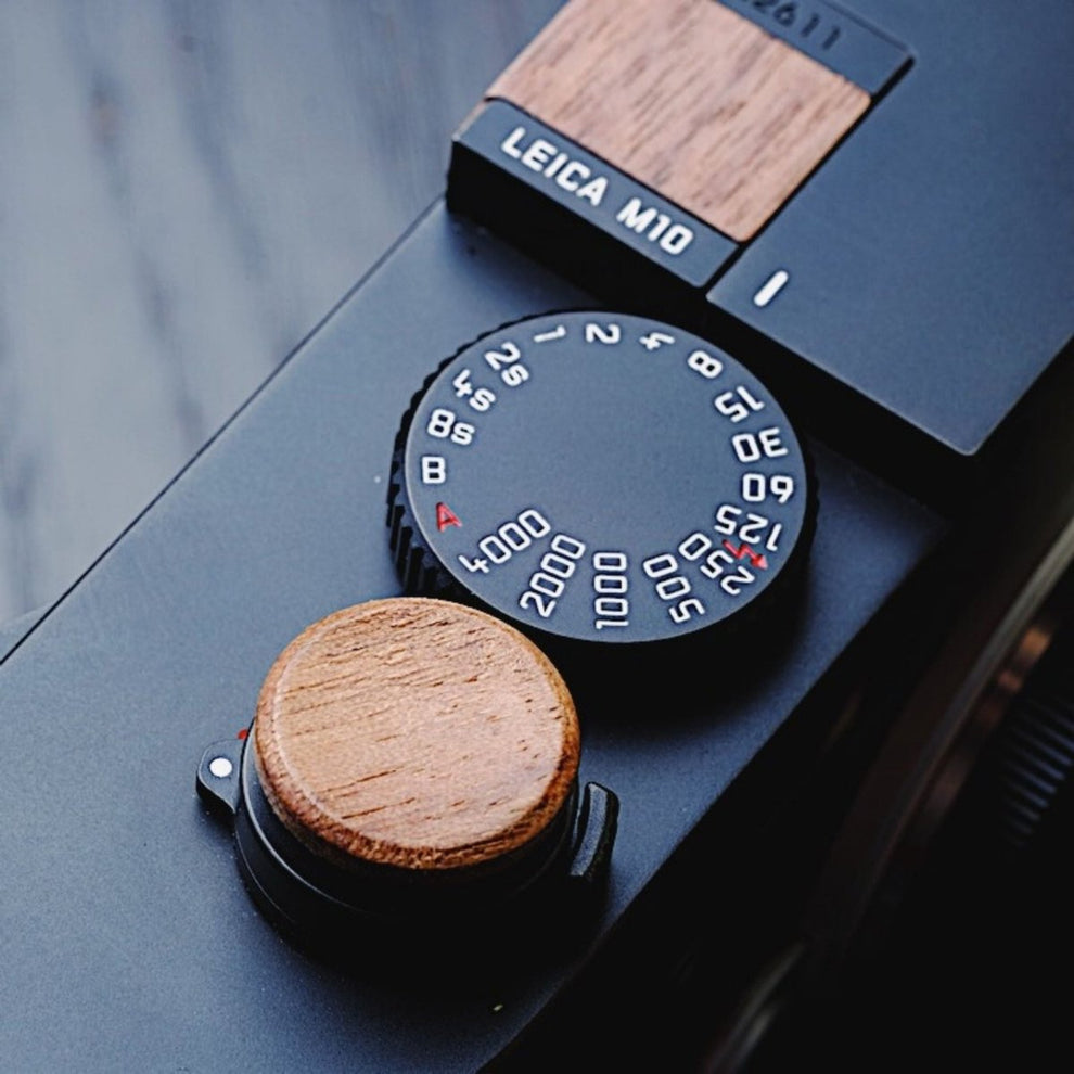 Leica M10 M10-P M9 Hot Shoe Cover Shutter Button Wooden Set