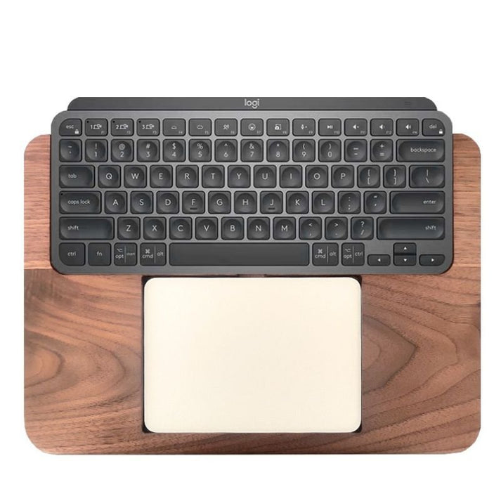 Handmade Dark Walnut Wooden Tray for Logitech MX Keyboards