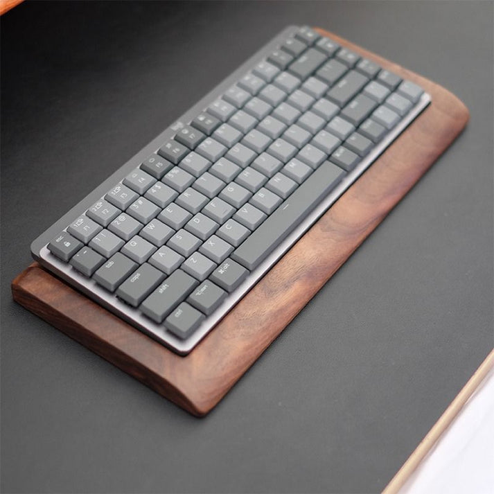 Handmade Dark Walnut Wooden Tray for Logitech MX Keyboards
