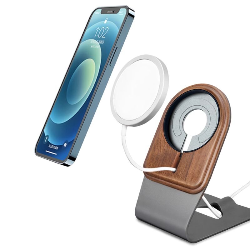Wooden MagSafe Holder Dock Stand for iPhone 12/13/14/15 📱🔥