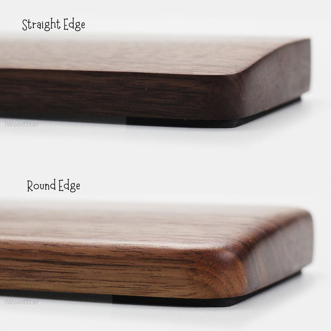 Walnut Wooden Keyboard Wrist Rest for Mechanical Keyboards