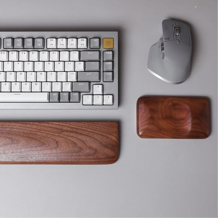 Walnut Wooden Keyboard Wrist Rest for Mechanical Keyboards