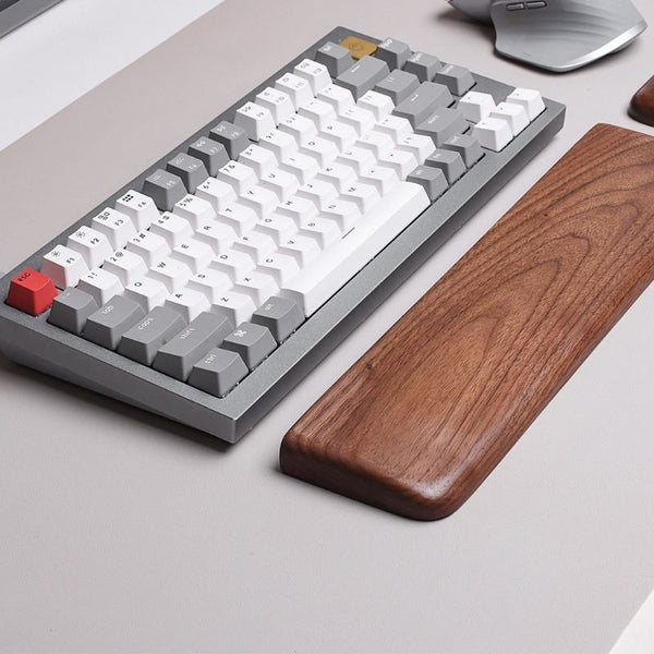 Walnut Wooden Keyboard Wrist Rest for Mechanical Keyboards