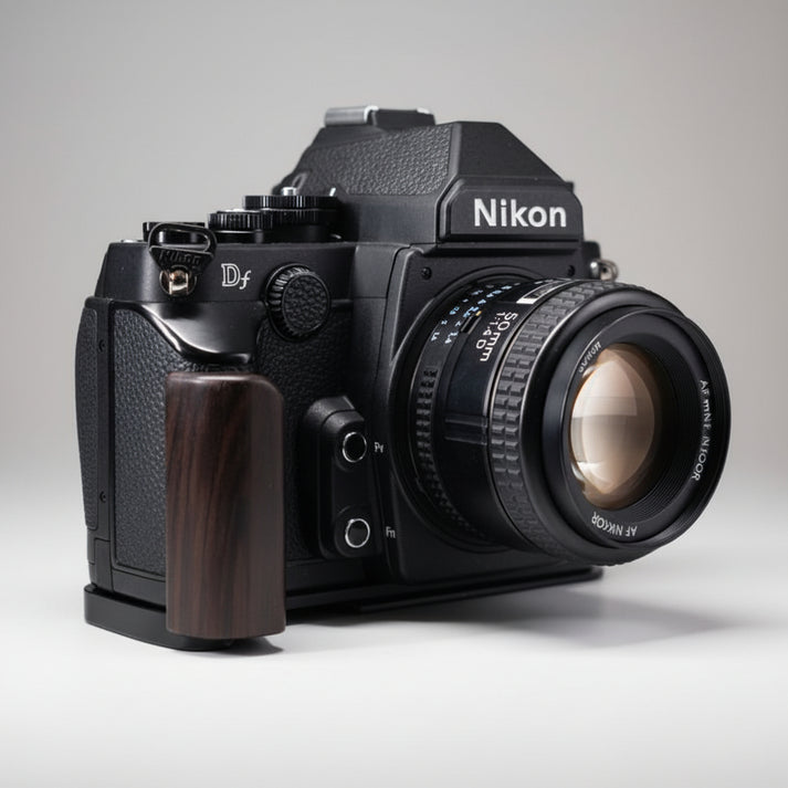 Nikon Df Handgrip - Luxurious Wooden Grip YW Edition