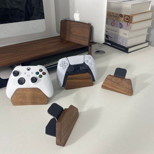 PS5 Xbox Switch Pro Controller Stand Holder Handcrafted Premium Wood