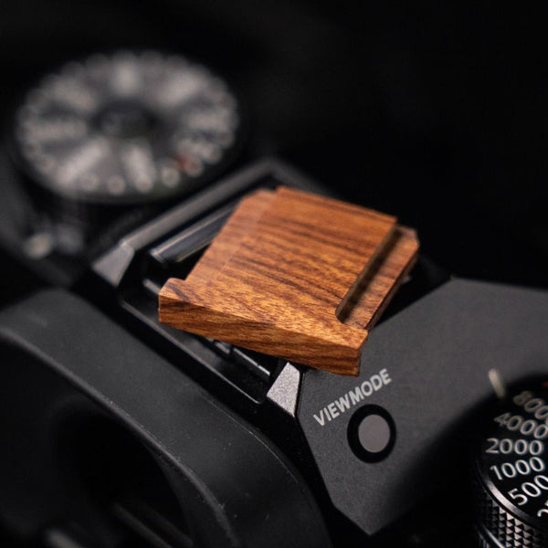 Wooden Shutter Button Hot Shoe Cover Fuji XPro3 X100V XT5 📷