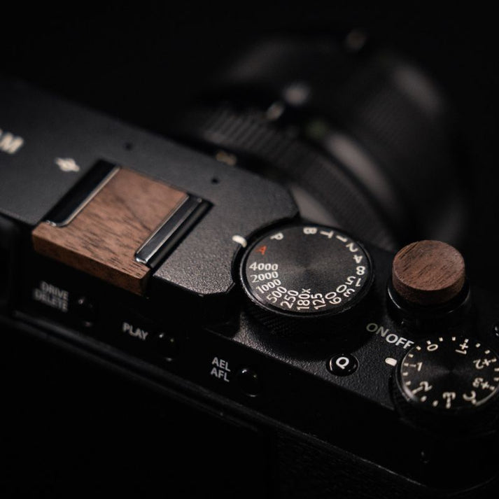 Wooden Shutter Button Hot Shoe Cover Fuji XPro3 X100V XT5 📷