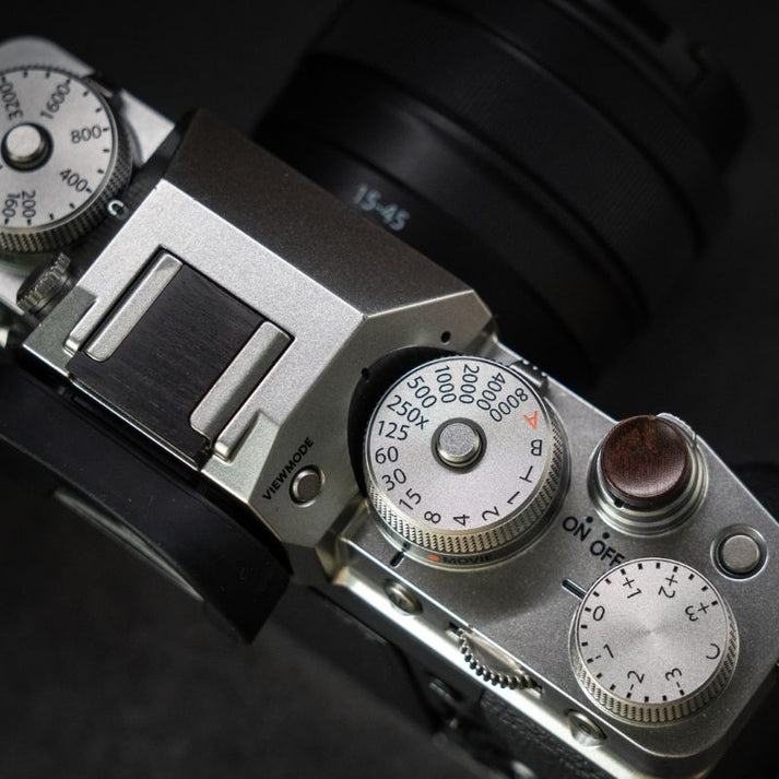 Wooden Shutter Button Hot Shoe Cover Fuji XPro3 X100V XT5 📷