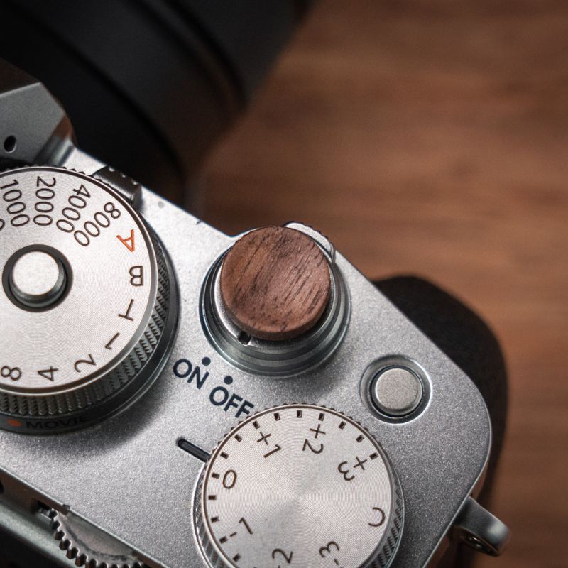 Wooden Shutter Button Hot Shoe Cover Fuji XPro3 X100V XT5 📷