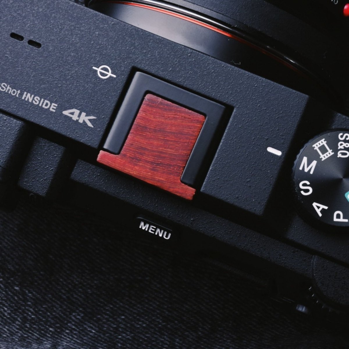 Sony A7C A7M4 Shutter Button Hot Shoe Cover Set 📷 Real Wood