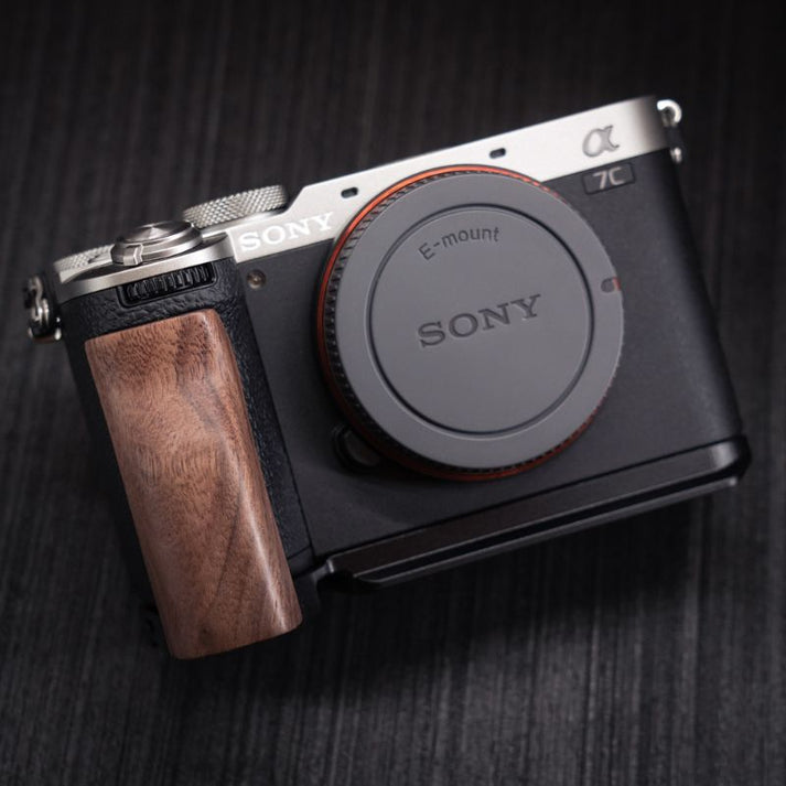 Sony A7C2 A7CR Grip YW Design 📷 Premium Wooden Camera Grip