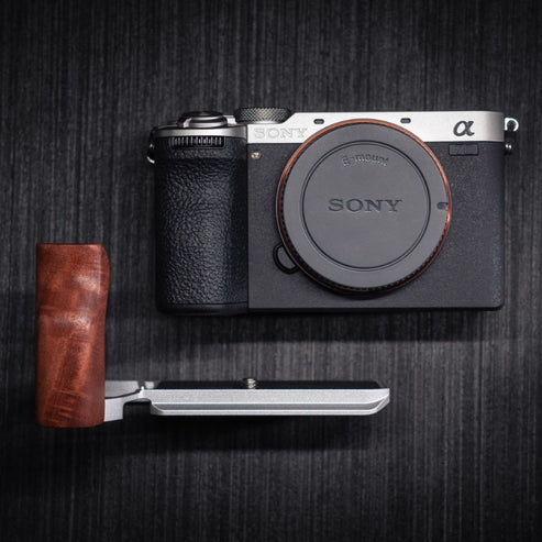 Sony A7C2 A7CR Grip YW Design 📷 Premium Wooden Camera Grip