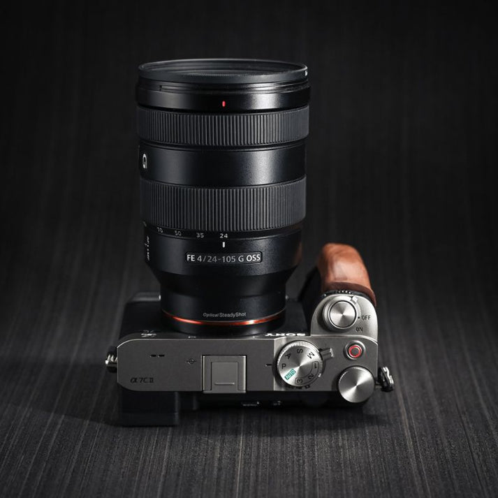 Sony A7C2 A7CR Grip YW Design 📷 Premium Wooden Camera Grip