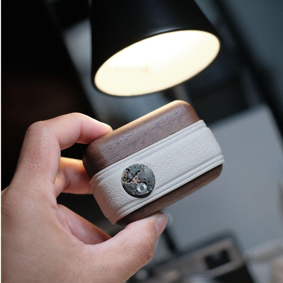 Walnut Wood AirPods Pro Case With Leather 🎧 iWoodStore