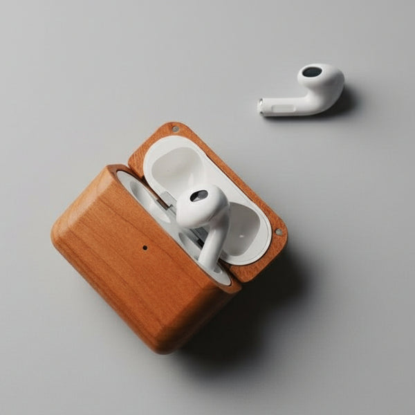 Handmade Wooden AirPods 3 Case Cover - Unique Natural Design