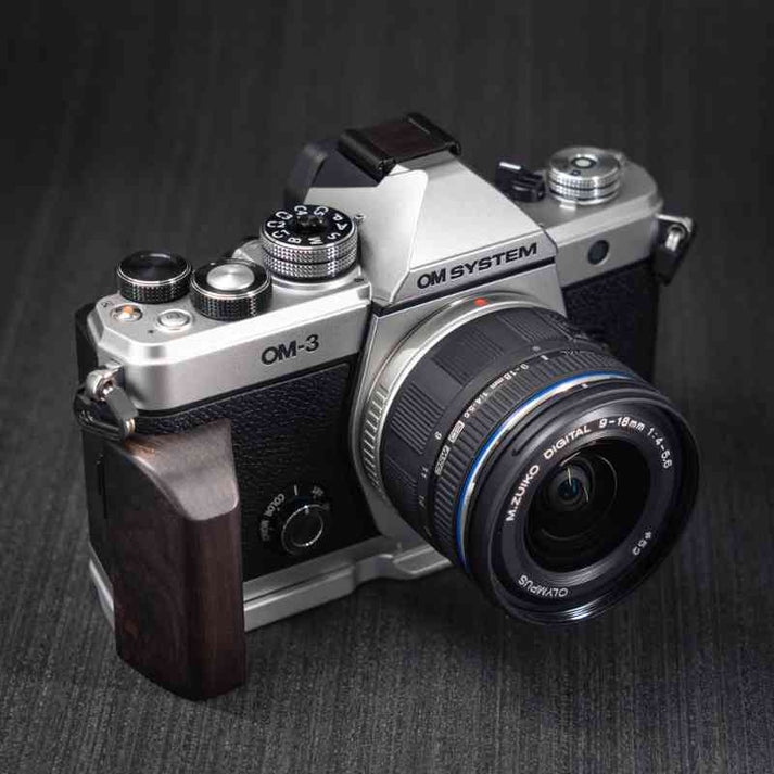 Wooden Olympus OM3 Grip YW Design