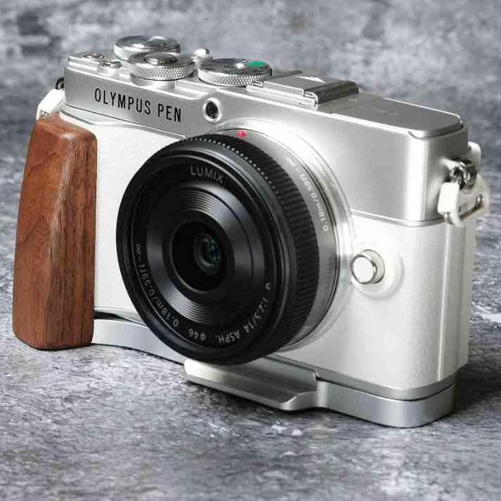 Olympus PEN EP7 Grip by MS Design 📷 Wooden Handgrip 🔥