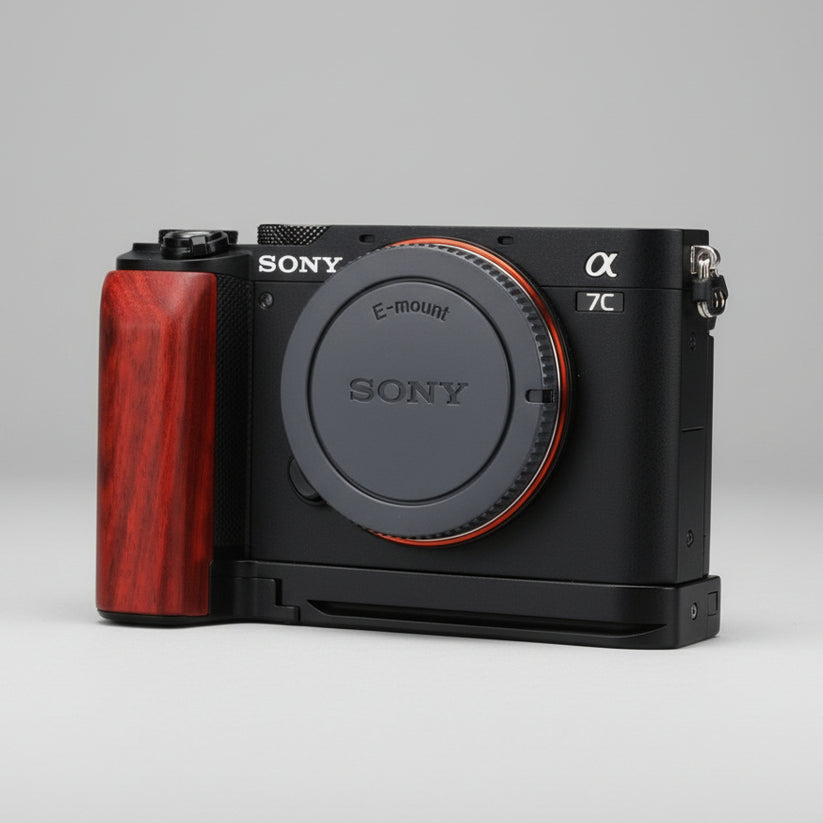 Wooden Sony A7C Camera Hand Grip 🔥🌳 iWoodStore
