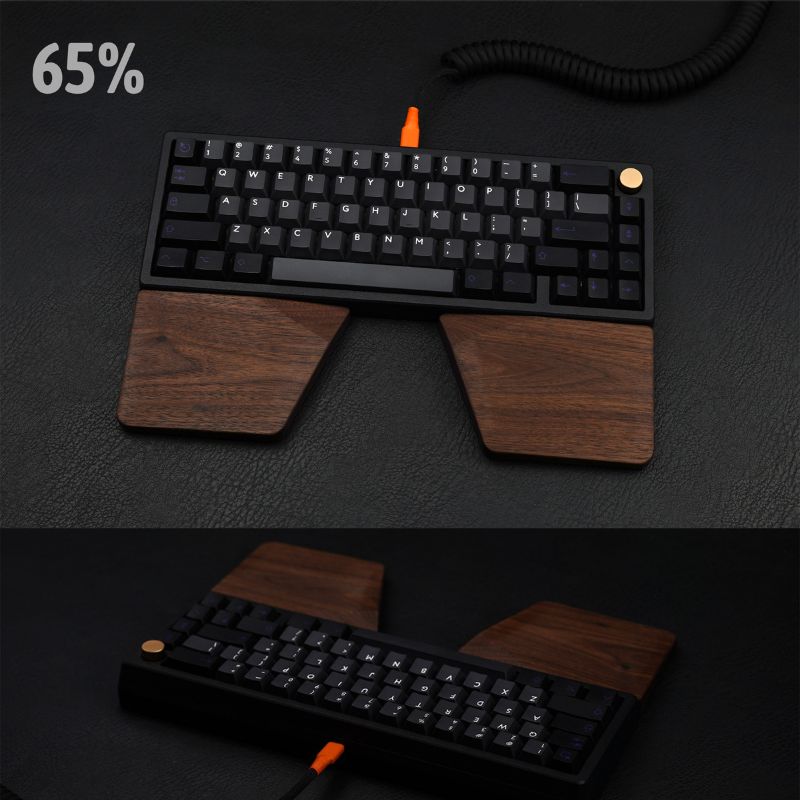 Split Palm Rest Support for Mechanical Keyboards